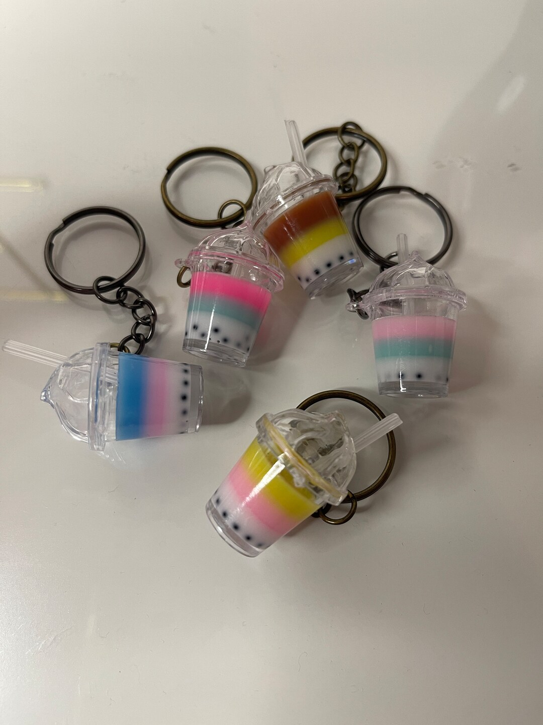 Boba Tea, Keyring, Keychain, Cute, Kawaii, Gift, Food, Foodie, Drink ...