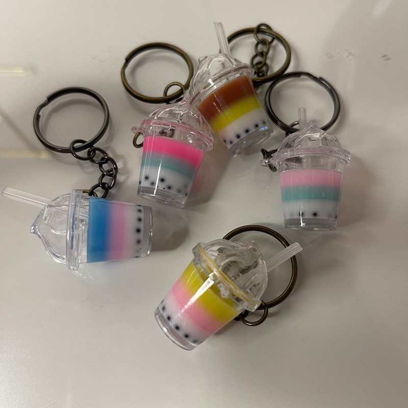 Bubble Tea Keychain - Etsy UK