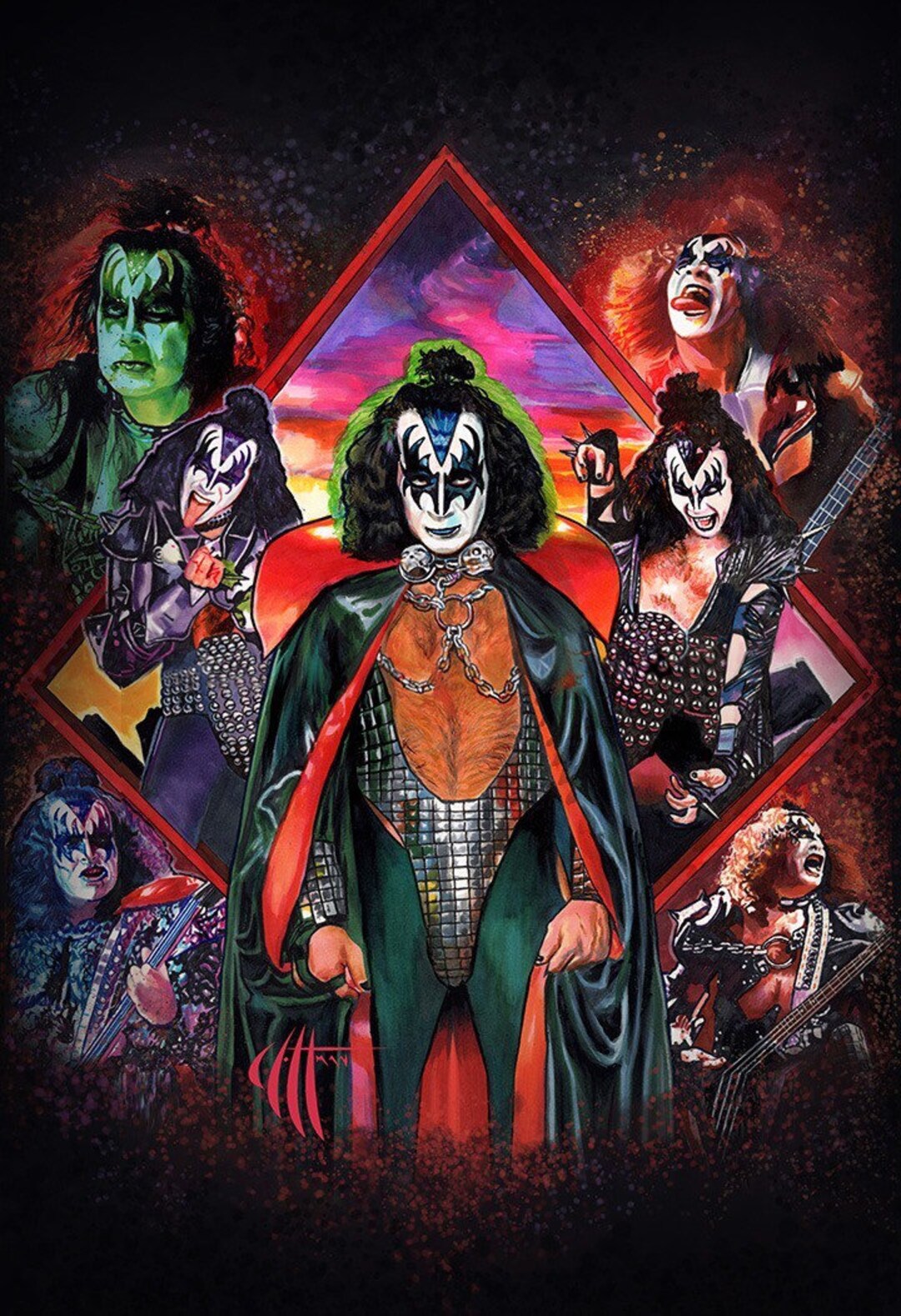 Demon Collage 4 - Etsy