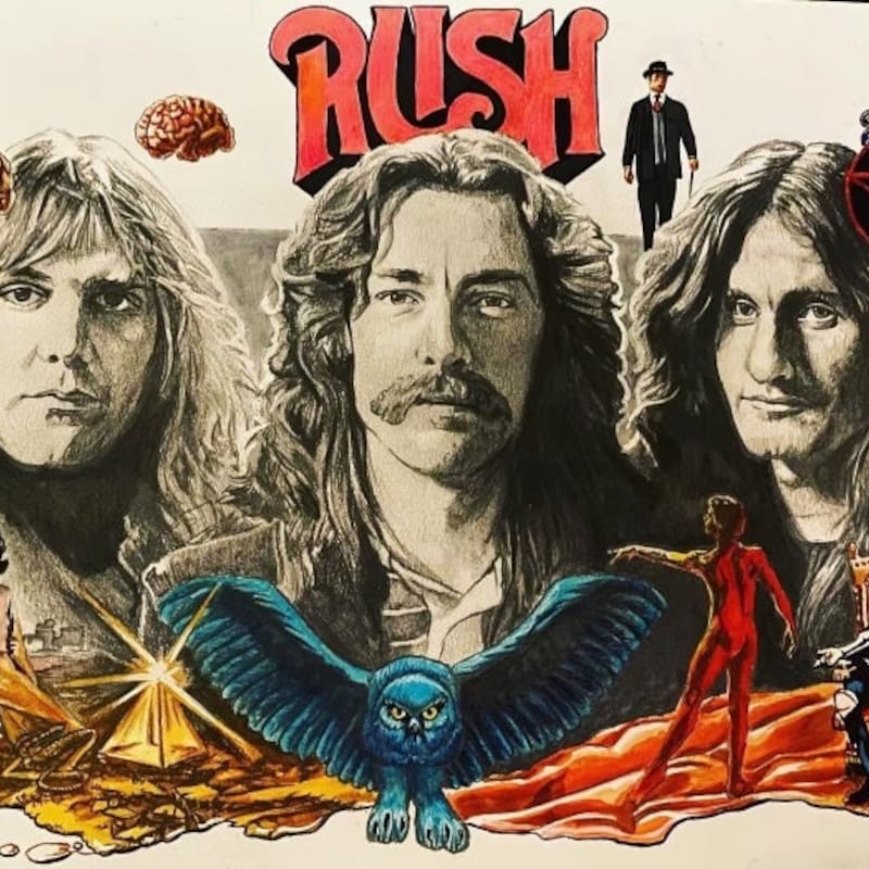 Rush Band Poster - Etsy