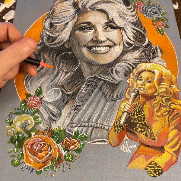 Dolly Parton Ink Pen - Etsy