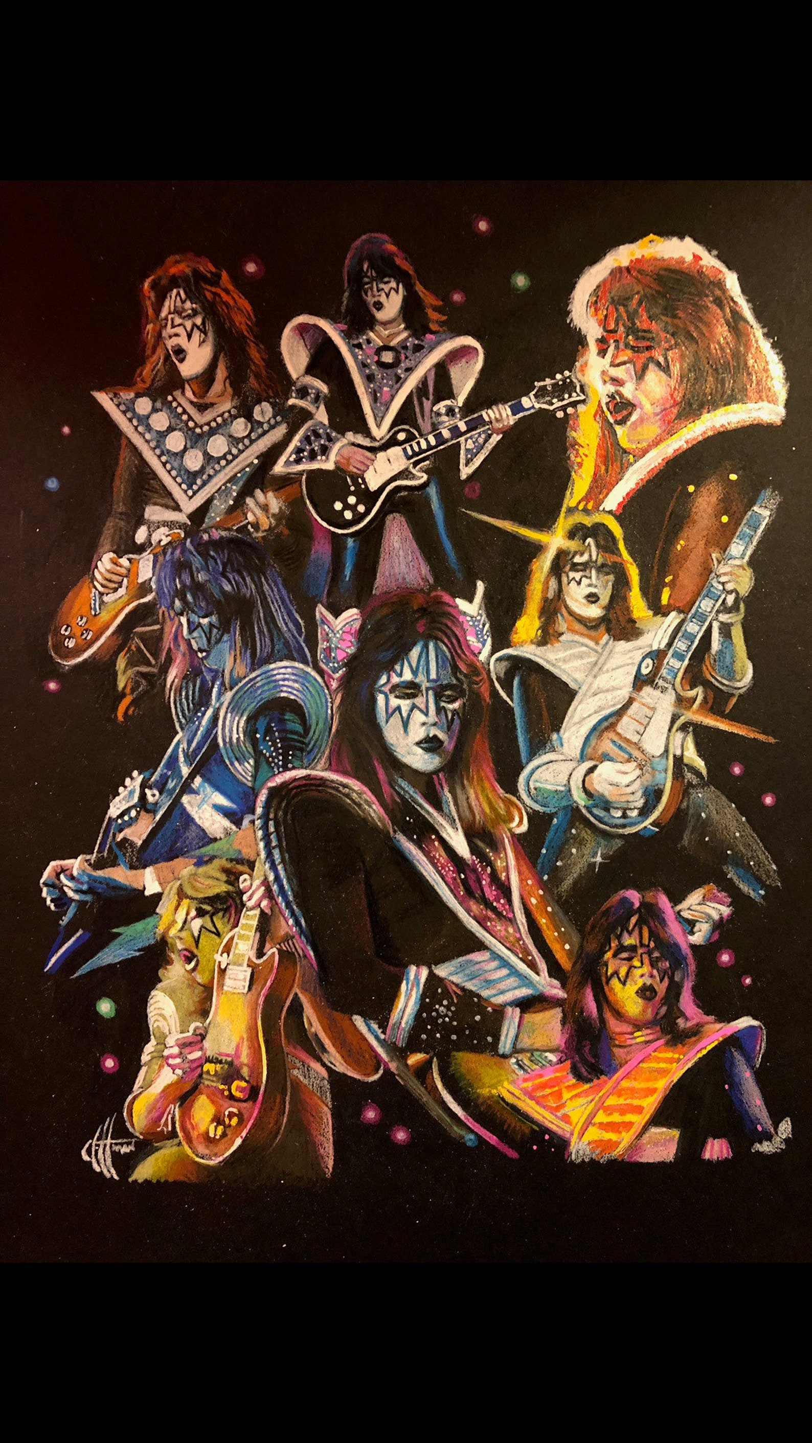 Founding Members of KISS Collages - Etsy