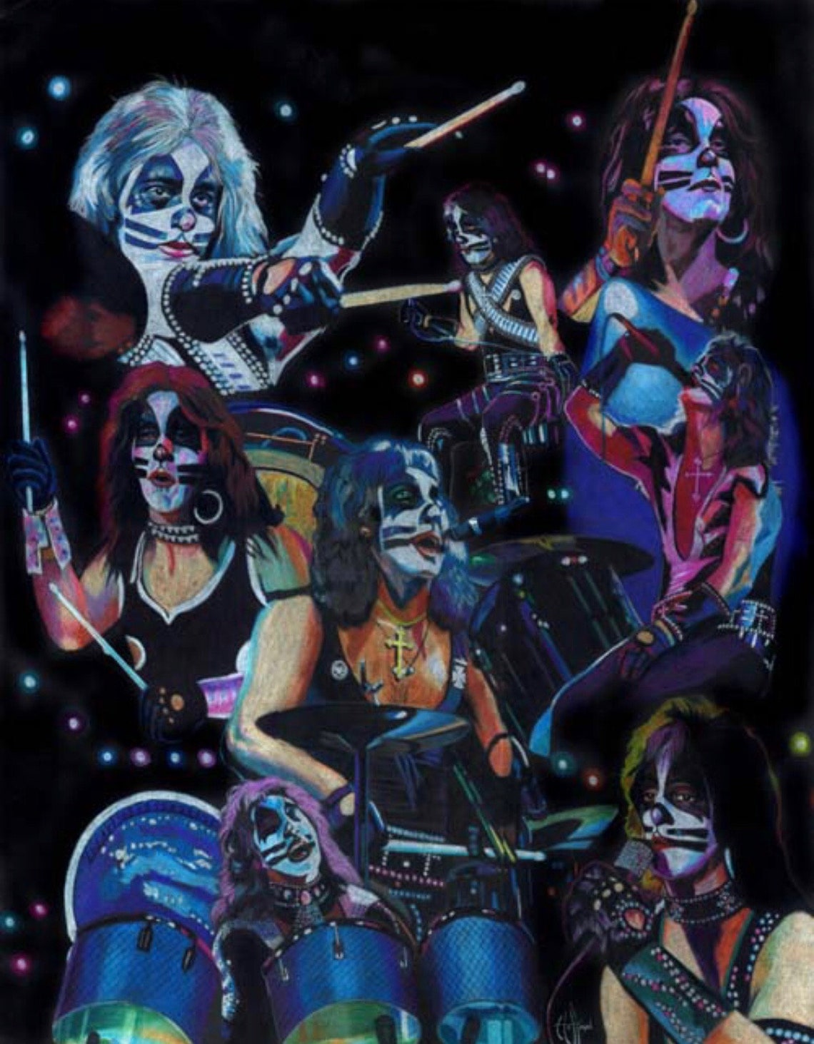 Founding Members of KISS Collages - Etsy Canada