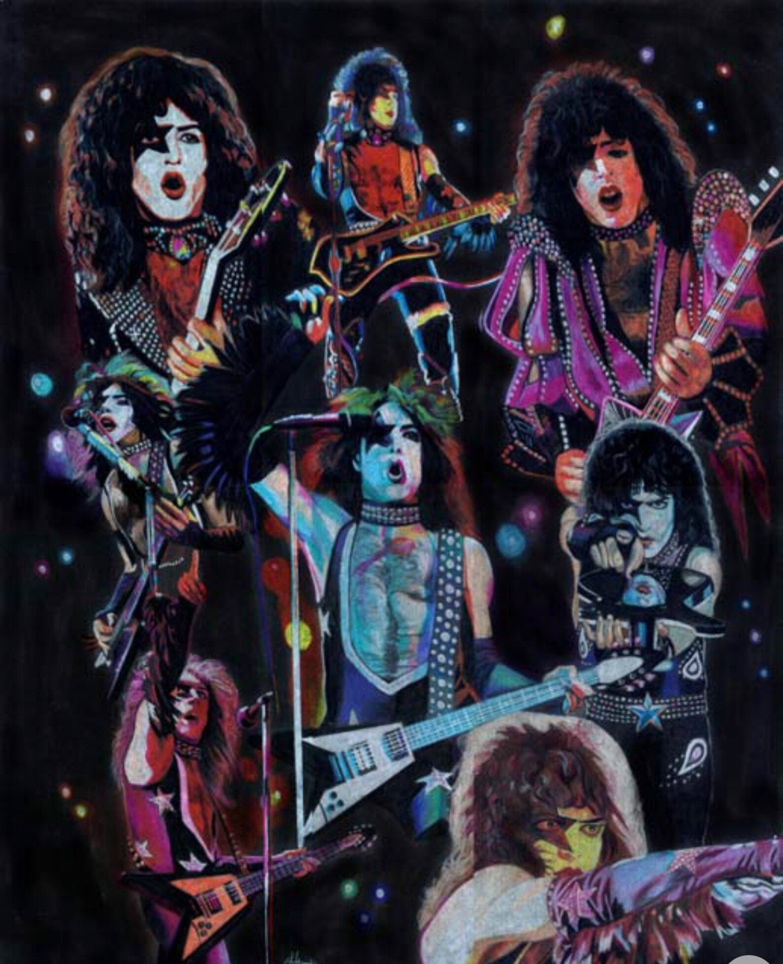 Founding Members of KISS Collages - Etsy Canada