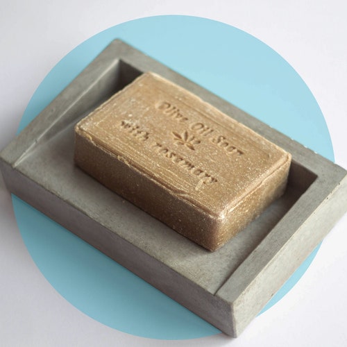 Concrete Self Draining Soap Dish Concrete Soap Holder Cement | Etsy