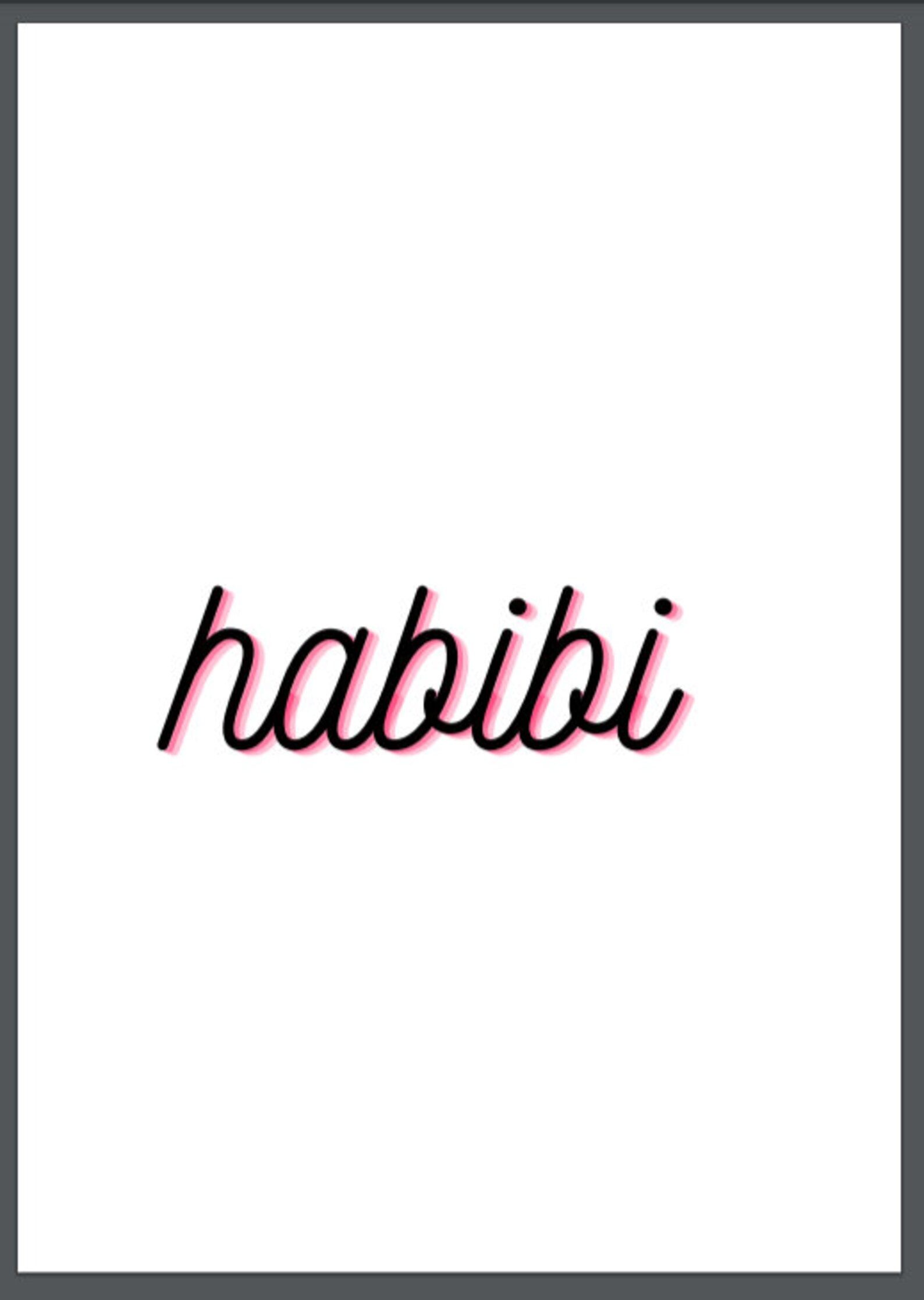 DIY wall art arabic habibi for warm loving vibe digital - Etsy France