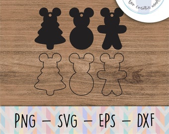 Mickey Mouse Head - Laser Cut File - Digital Download - Clip Art ...