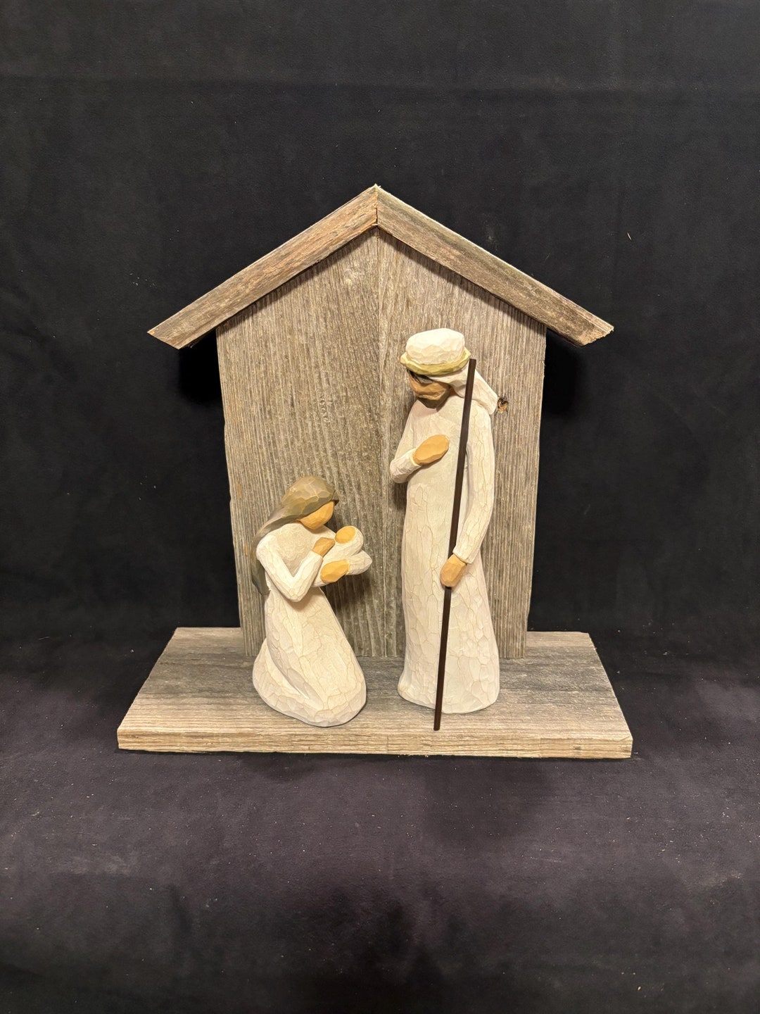 Rustic Barnwood Christmas Nativity Stable/creche/barn/manger/shed ...