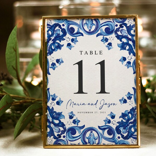 Spanish Table Number - Etsy