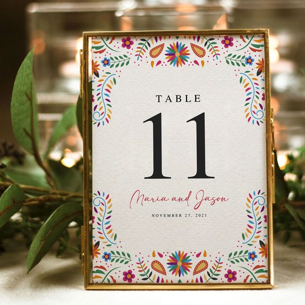Mexican Table Numbers - Etsy