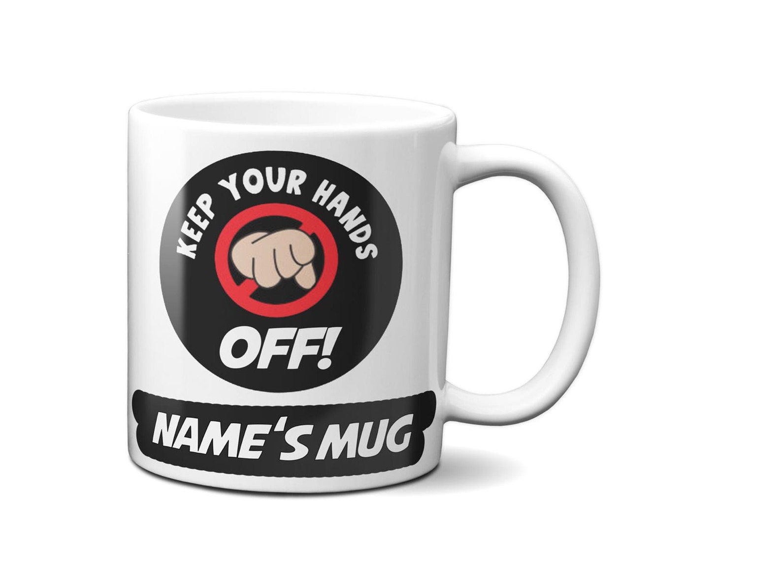 Funny Humour Keep Your Hands off Joke Office Work Coffee Tea Mug Gift ...