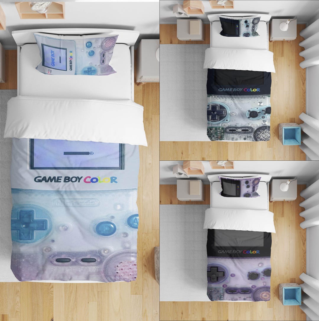 Retro Gaming Console Cot Bed Duvet Cover Three Design Options Vintage ...