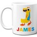 Kids Children Little Monster Theme Monogramname Initial Letter Coffee ...
