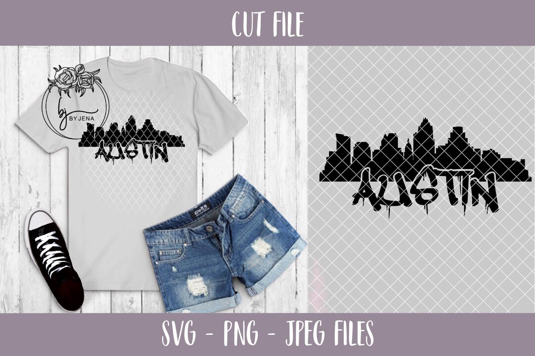 Austin Texas Skyline SVG. PNG. JPEG. Drip. Skyline. Graffiti - Etsy