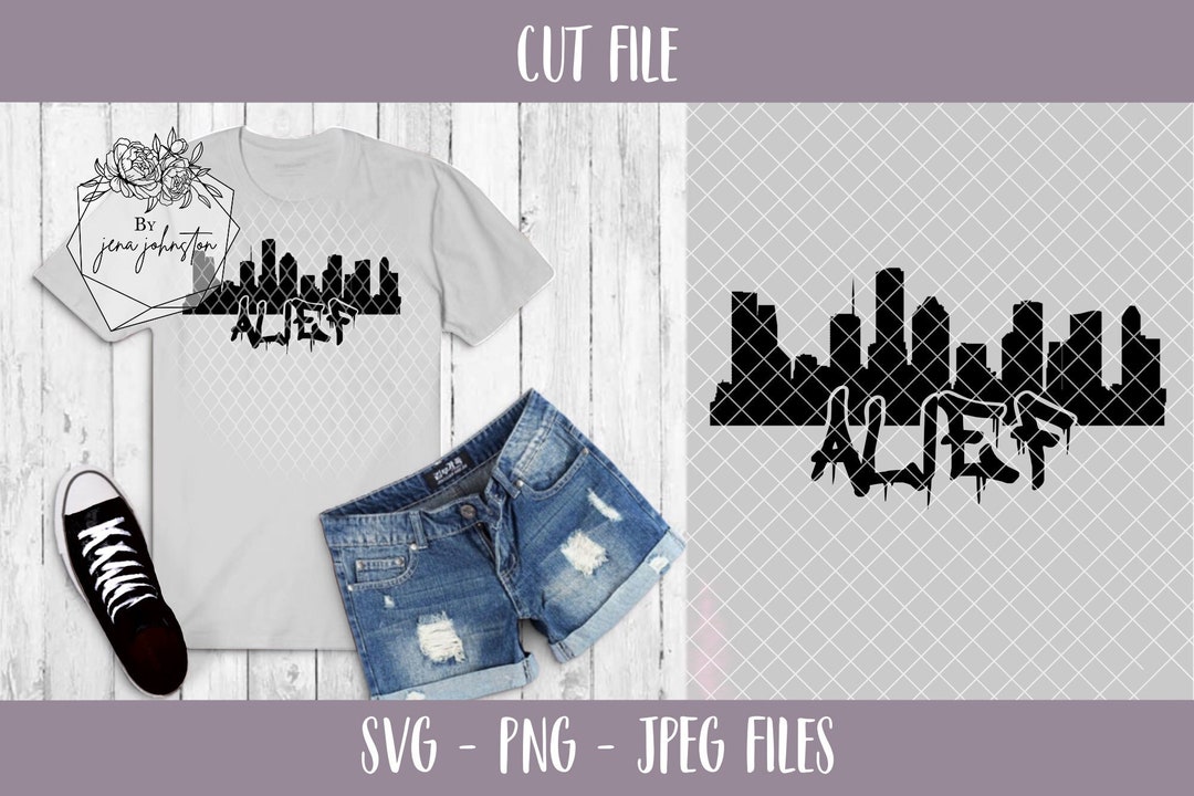 Houston Alief Skyline JPEG. SVG. PNG. Screwston. Htown. Drip. Swat - Etsy