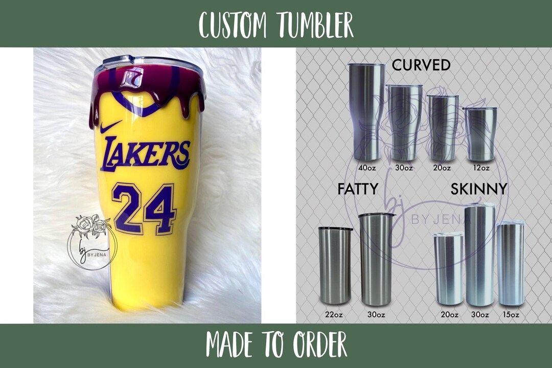 Lakers Kobe Bryant Jersey Tumbler Drip. Basketball. Nike. Houston. - Etsy
