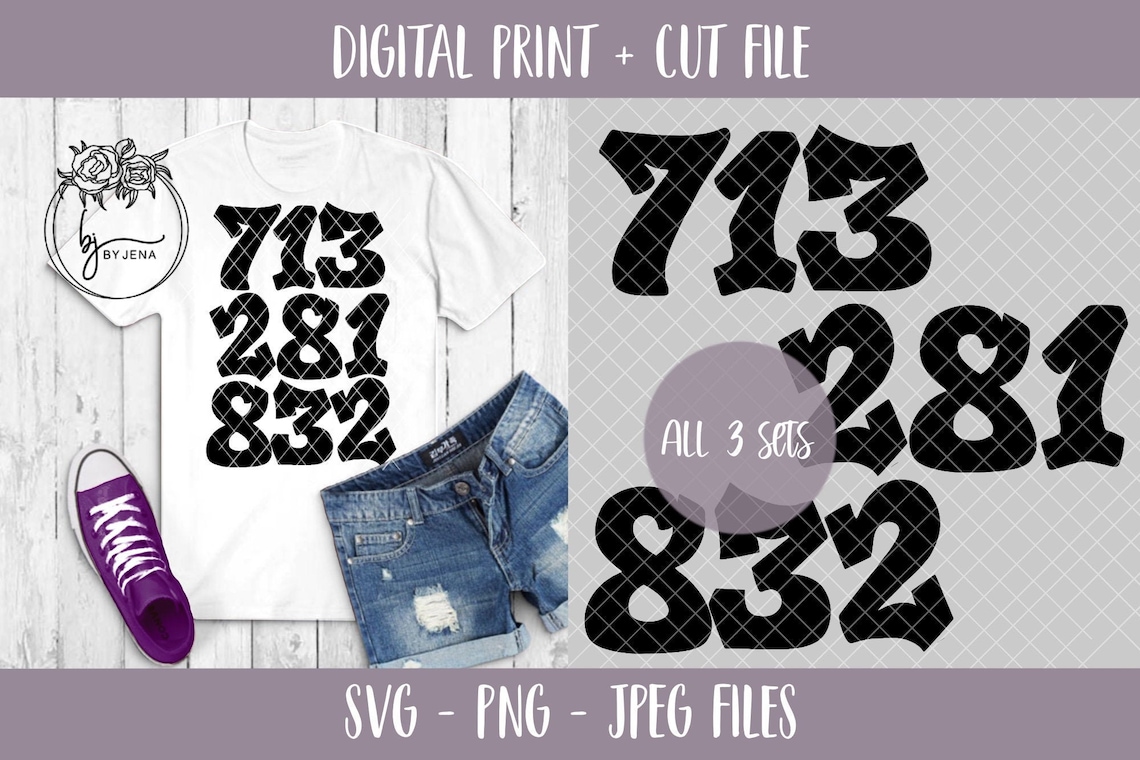 Houston Area Codes. 281. 713. 832. SVG. PNG. Screwston. Htown. - Etsy