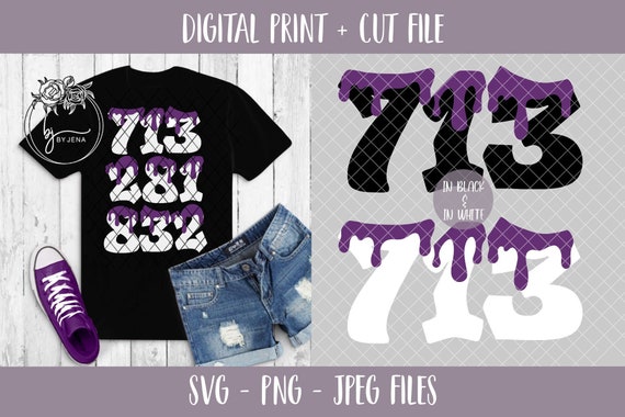 Houston Area Codes. 281. 713. 832. SVG. PNG. Screwston. Htown. - Etsy