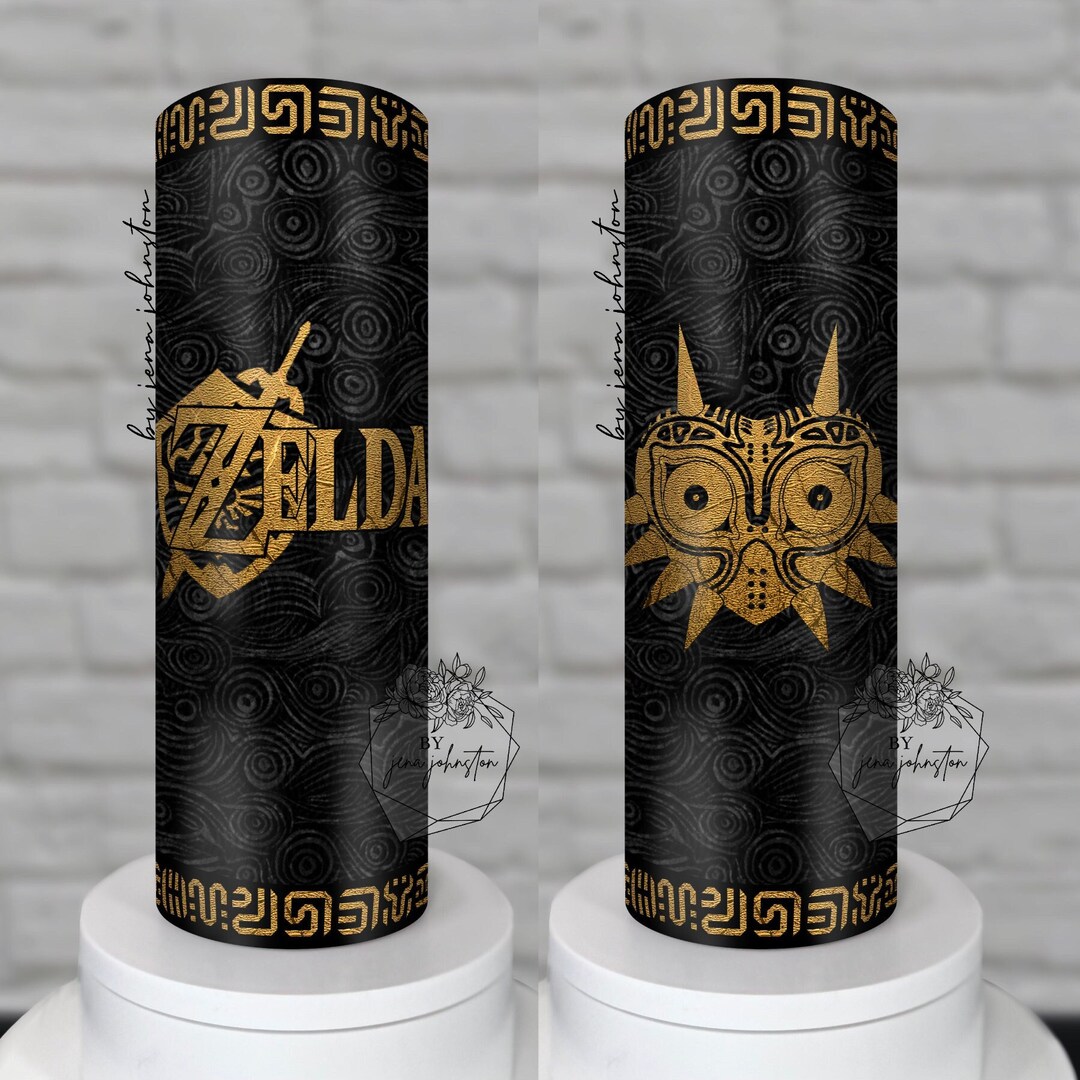 Zelda Majora's. Mask. Sheikah Slate Text. Distressed Battle Tumbler ...