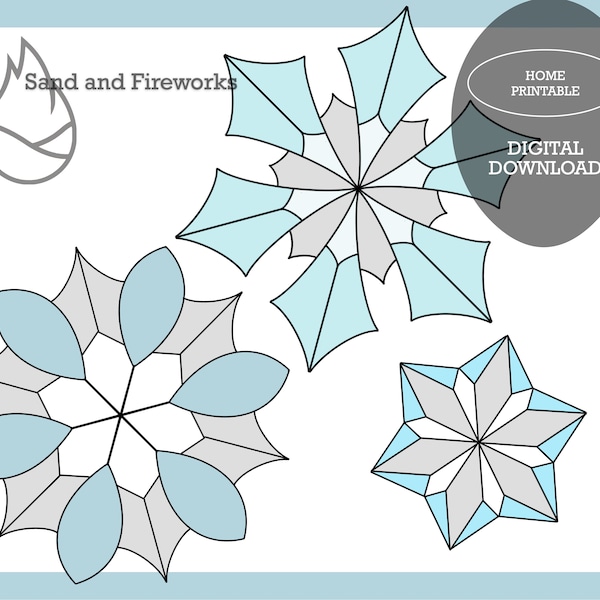 Stained Glass Snowflakes - Etsy