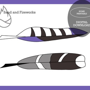 Stained Glass Midwestern Bird Feather Pattern Bundle, Peregrine Falcon ...