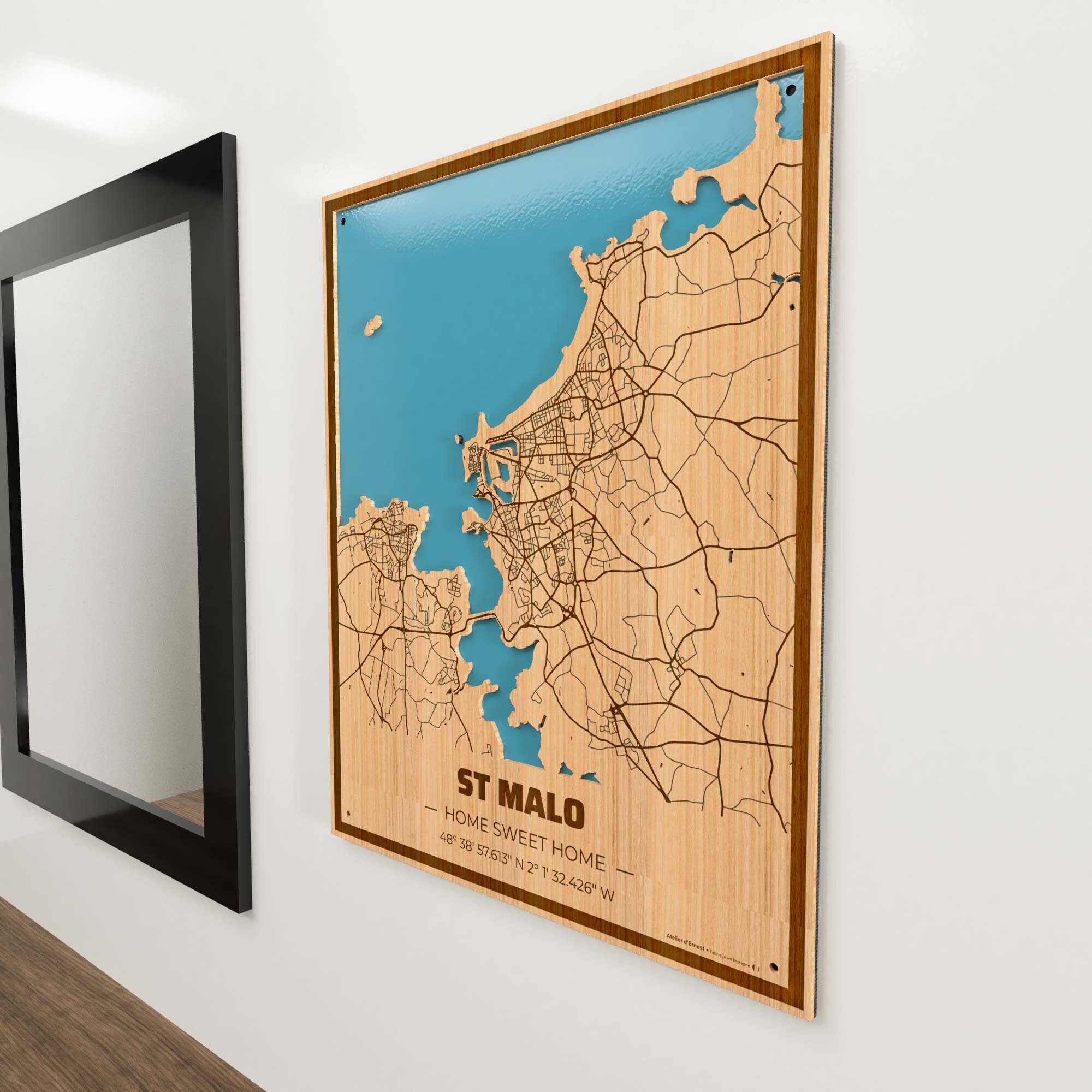 City Map - My City - 3D Wooden - Etsy