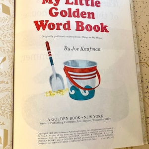 Vintage 1968 My Little Golden Word Book - Etsy