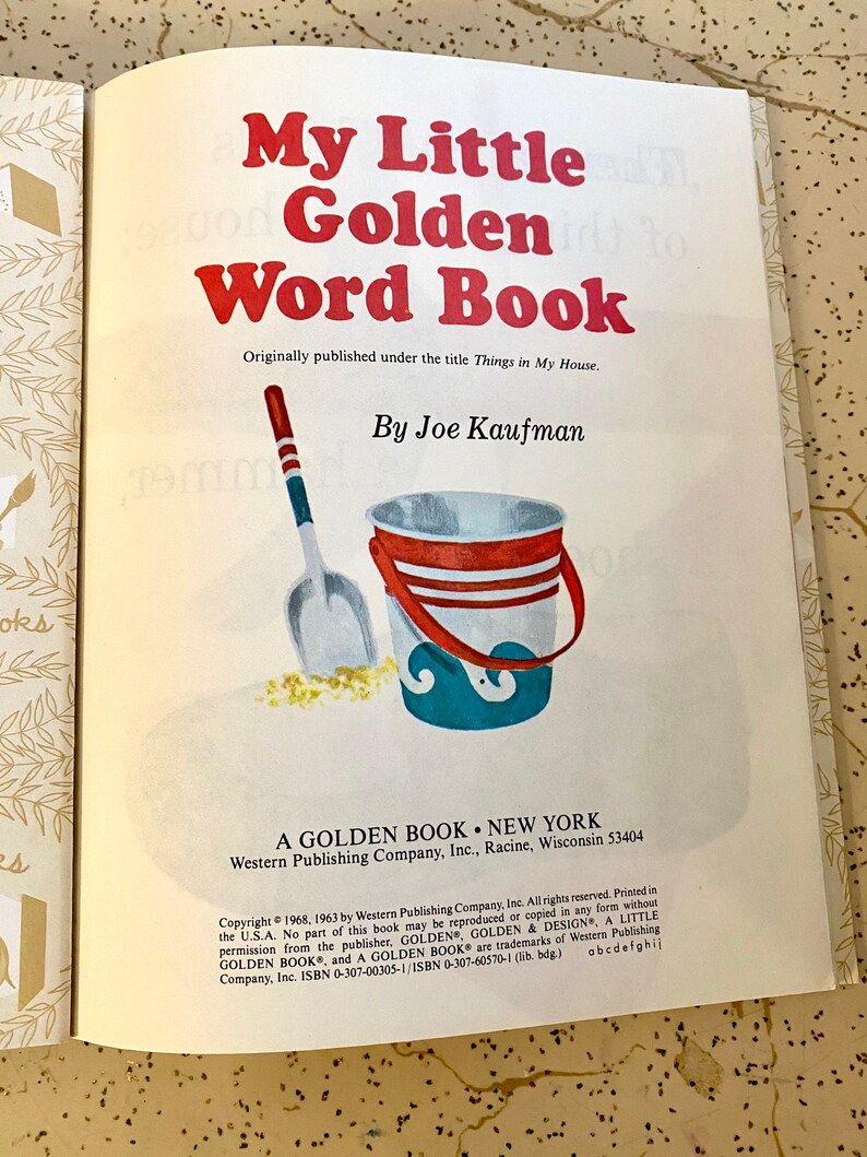 Vintage 1968 My Little Golden Word Book - Etsy