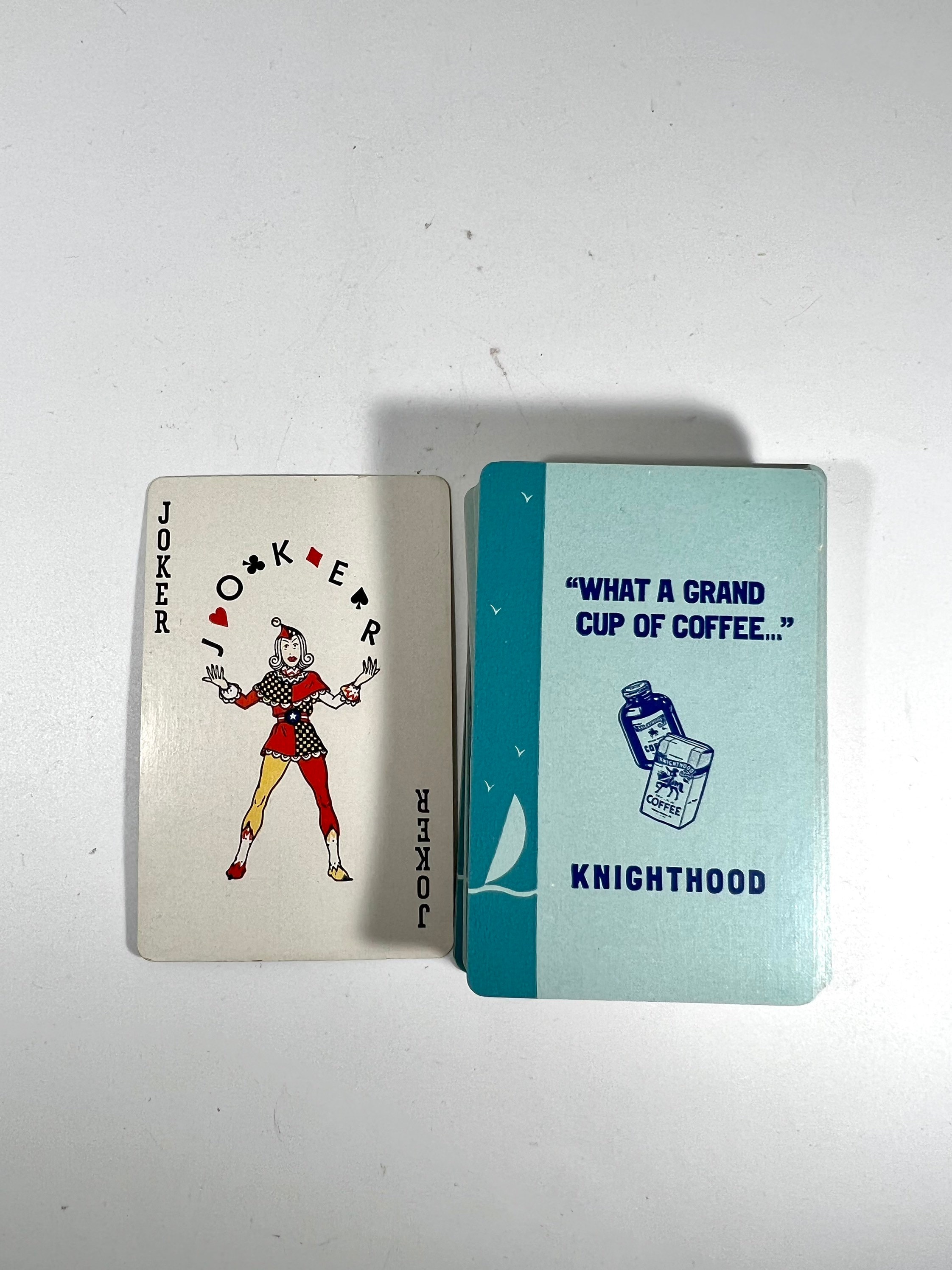 Vintage Knighthood and A&P Coffee Advertising Playing Card Decks ...