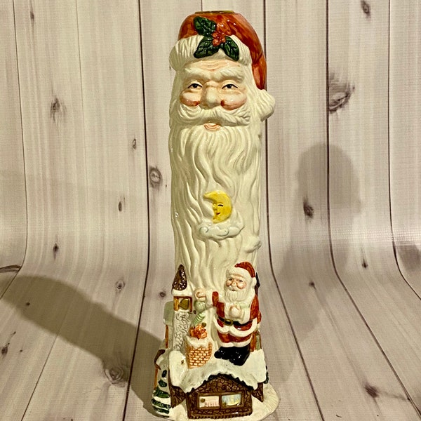 Vintage Santa Candle - Etsy