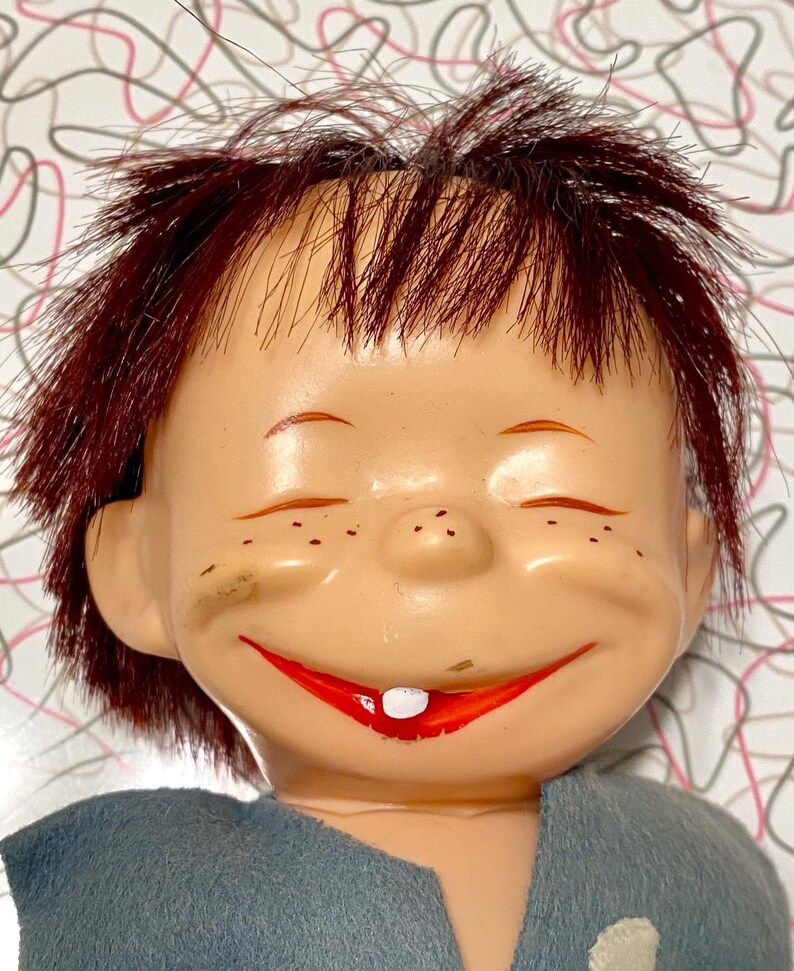 Vintage Smiling Buck Tooth Doll Cloth Vest Toy Freckles - Etsy
