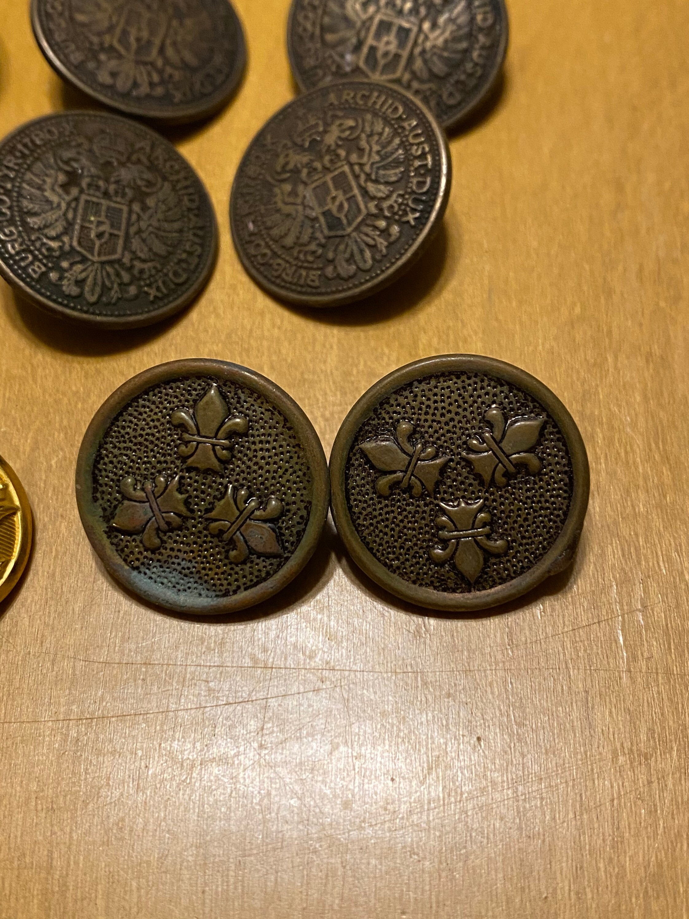 Lot of Vintage Metal Military Buttons - Etsy
