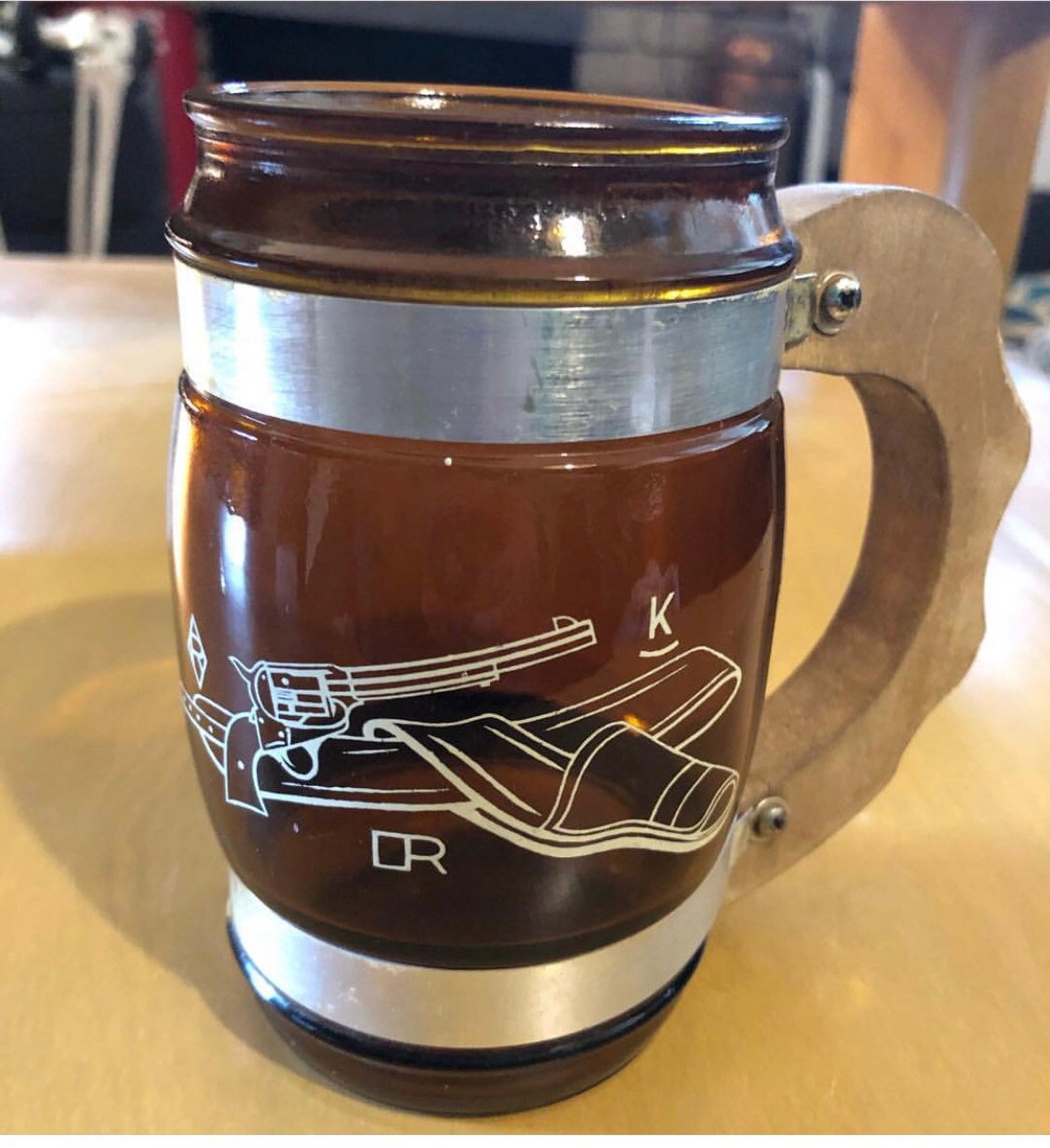 Pair of vintage Siesta Ware glass barrel mugs | Etsy