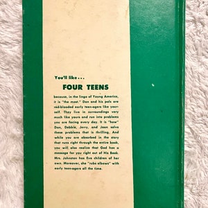 HTF Vintage Book 1956 Four Teens by Dorothy Grunbock Johnston - Etsy