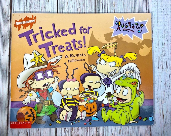 Vintage 1999 Tricked for Treats A Rugrats Halloween Book Tommy Pickles ...