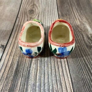 Vintage Mini Ceramic Clogs Couple Hand Painted Dutch Holland - Etsy