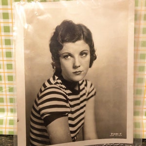 Rare Vintage 1931 Photograph of Actress Ruth Hall Headshot for Monkey ...