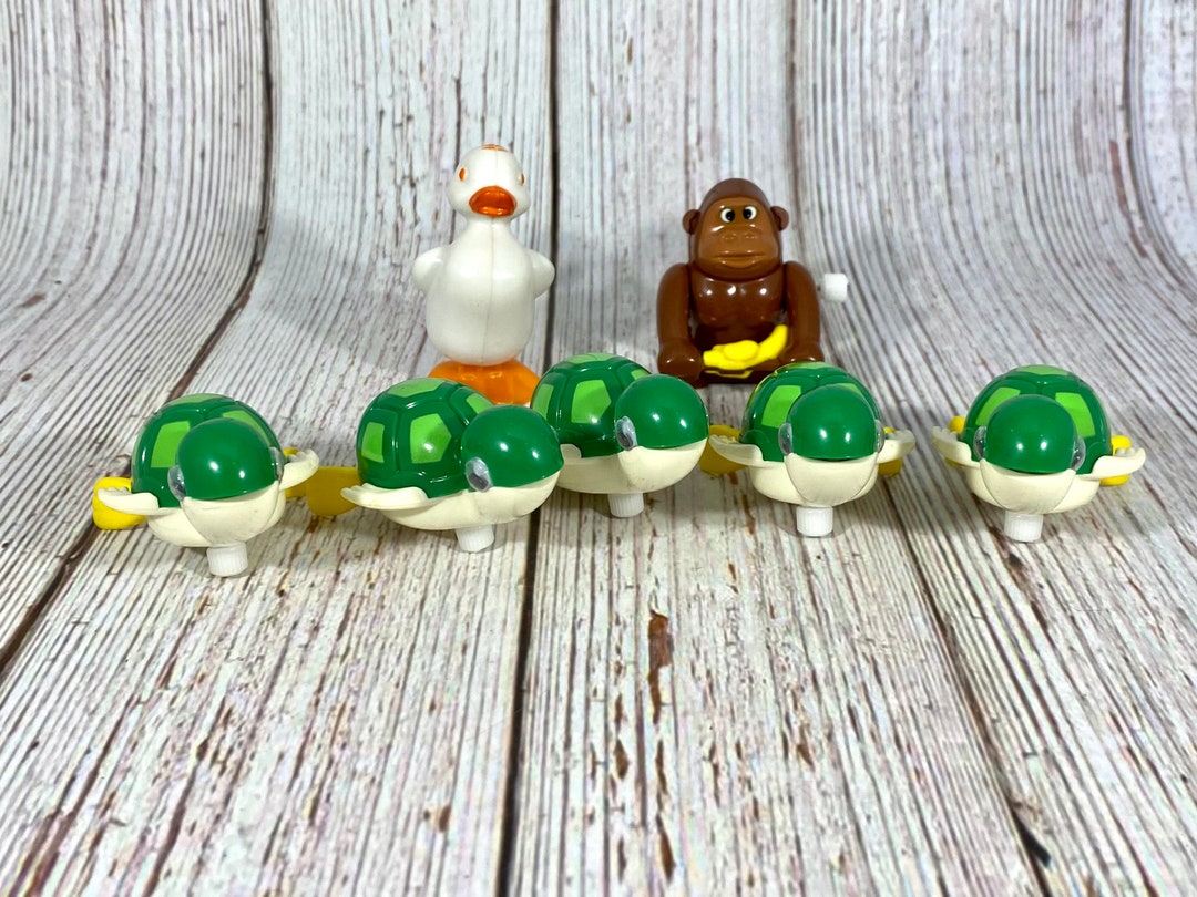 You Pick a Vintage Wind up Animal Toys White Duck Monkey Gorilla Banana ...