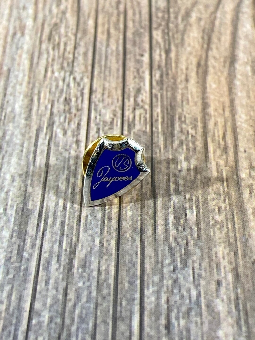 Vintage US Jaycees Lapel Pin Silver and Blue - Etsy