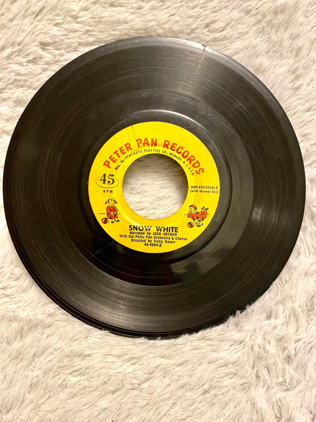 Vintage Peter Pan Records Snow White and Peter Pan 45 RPM - Etsy
