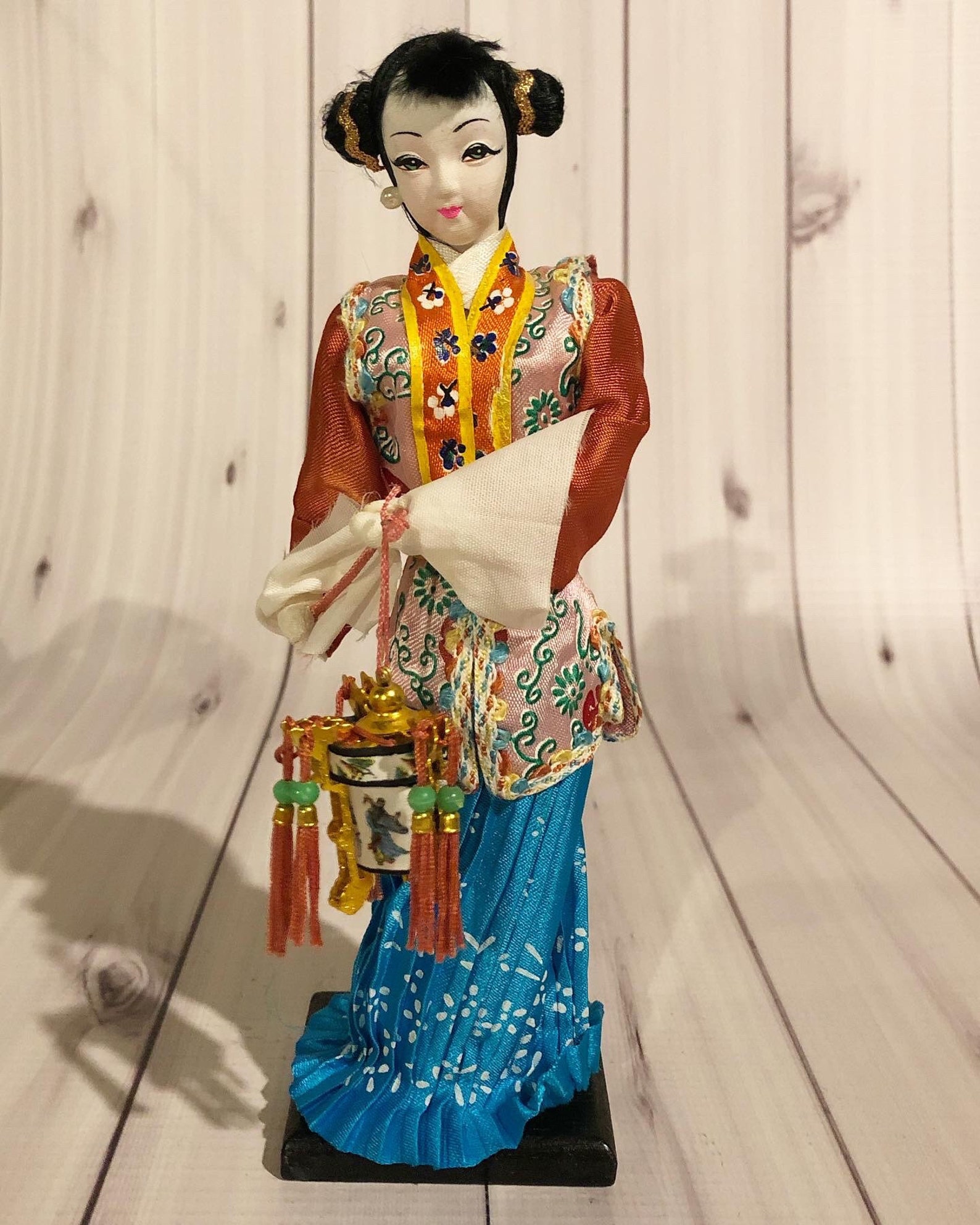 Vintage Cloth Asian Souvenir Doll - Etsy