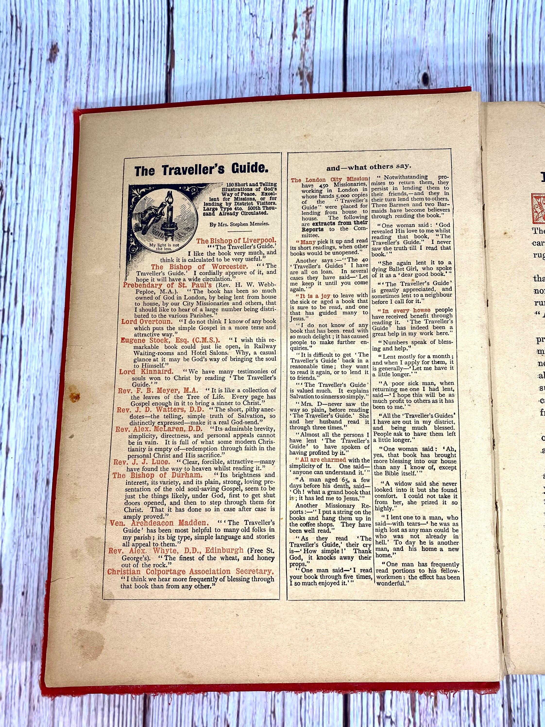 HTF Antique Book The Travellers Guide From Death To Life by | Etsy