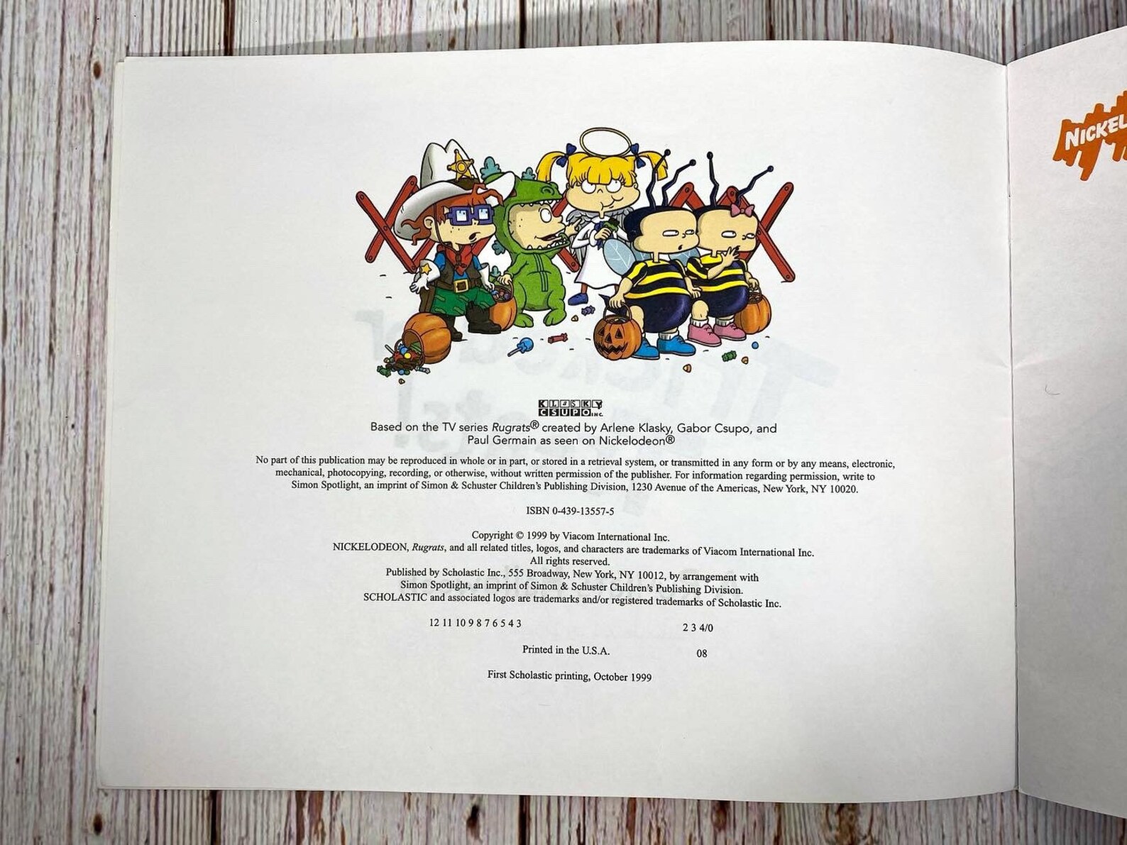 Vintage 1999 Tricked For Treats A Rugrats Halloween Book Tommy | Etsy