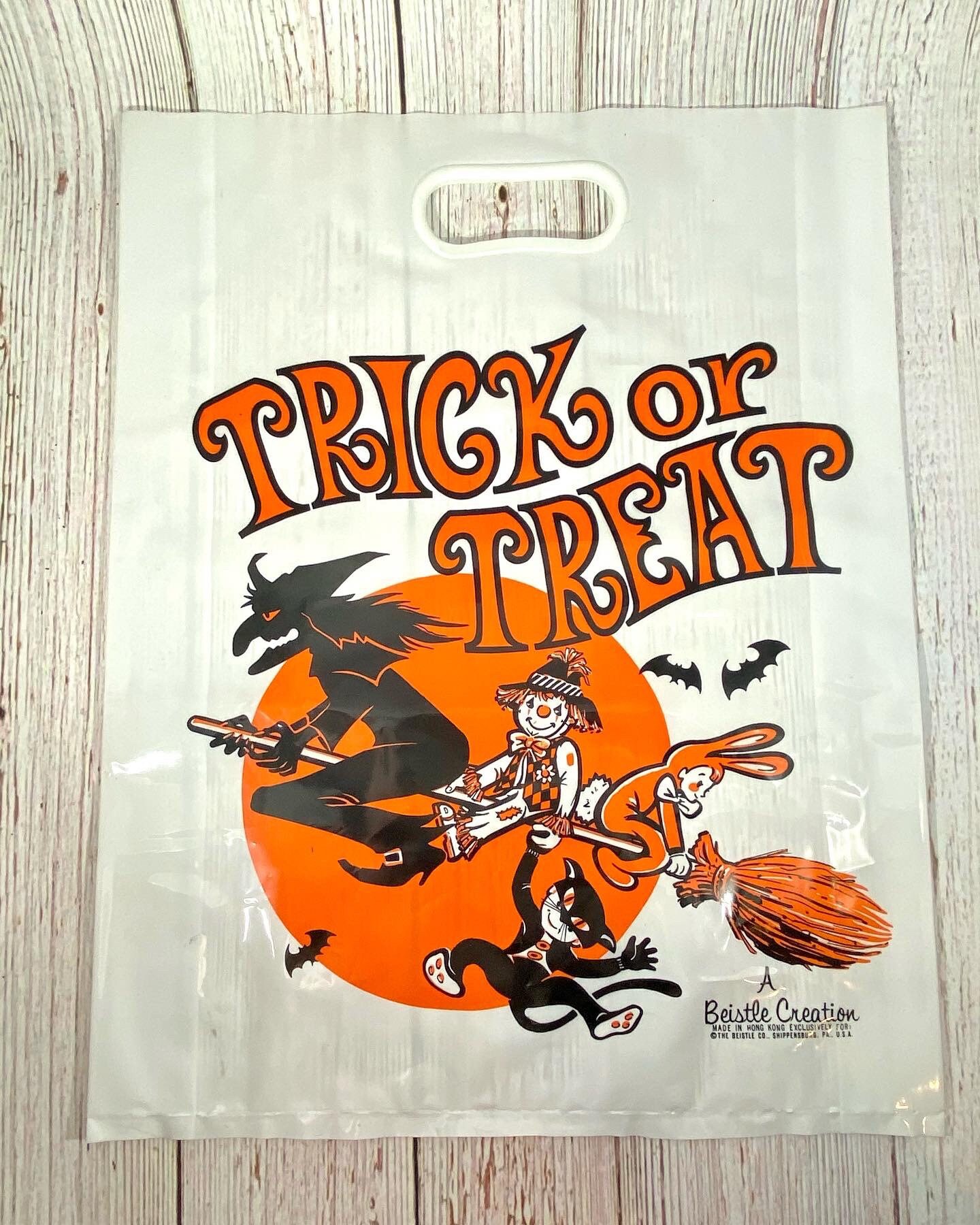 Large Vintage Beistle Trick or Treat Bag Unused NOS Plastic - Etsy