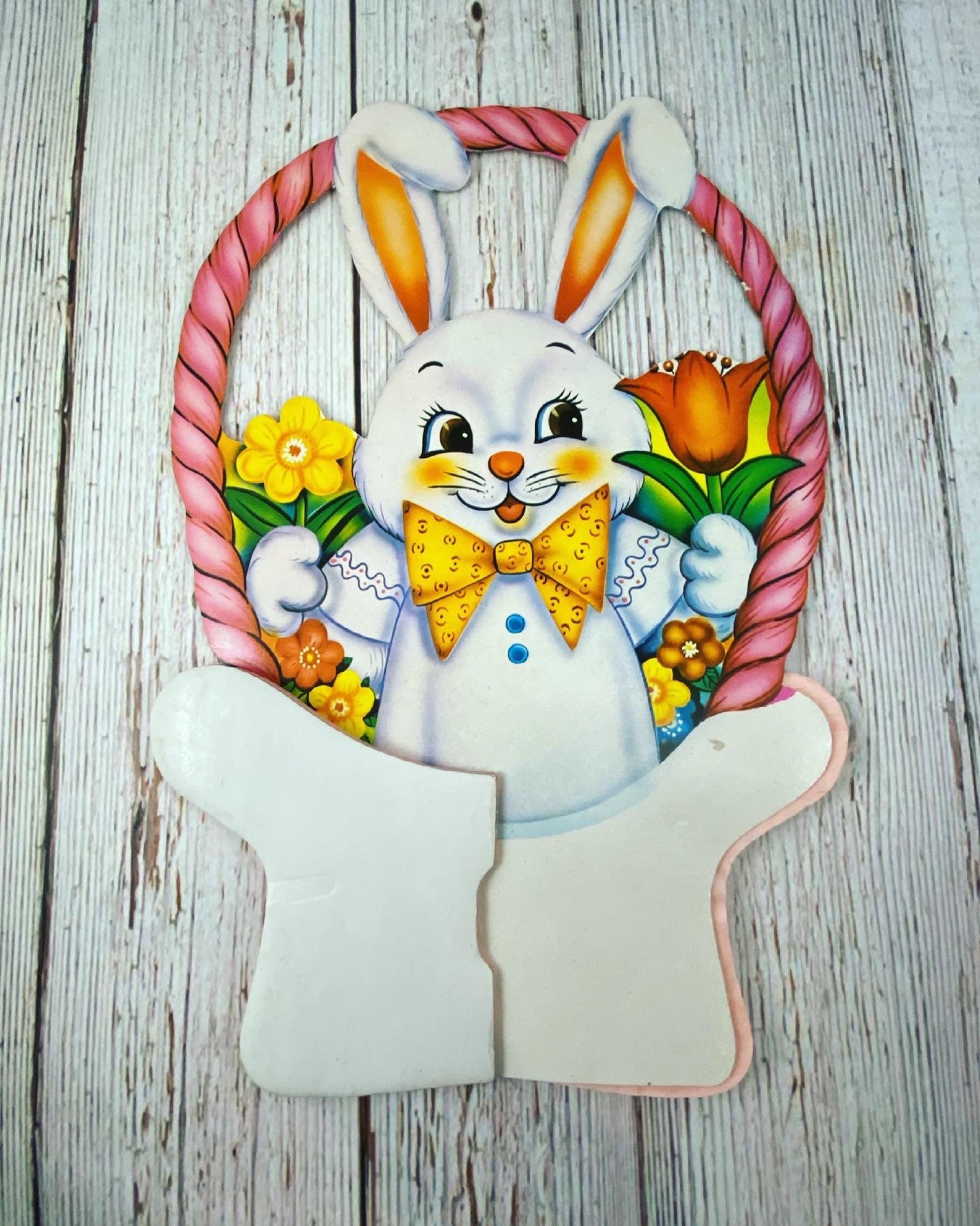 Vintage Russ Honeycomb Easter Basket Tabletop Decoration | Etsy