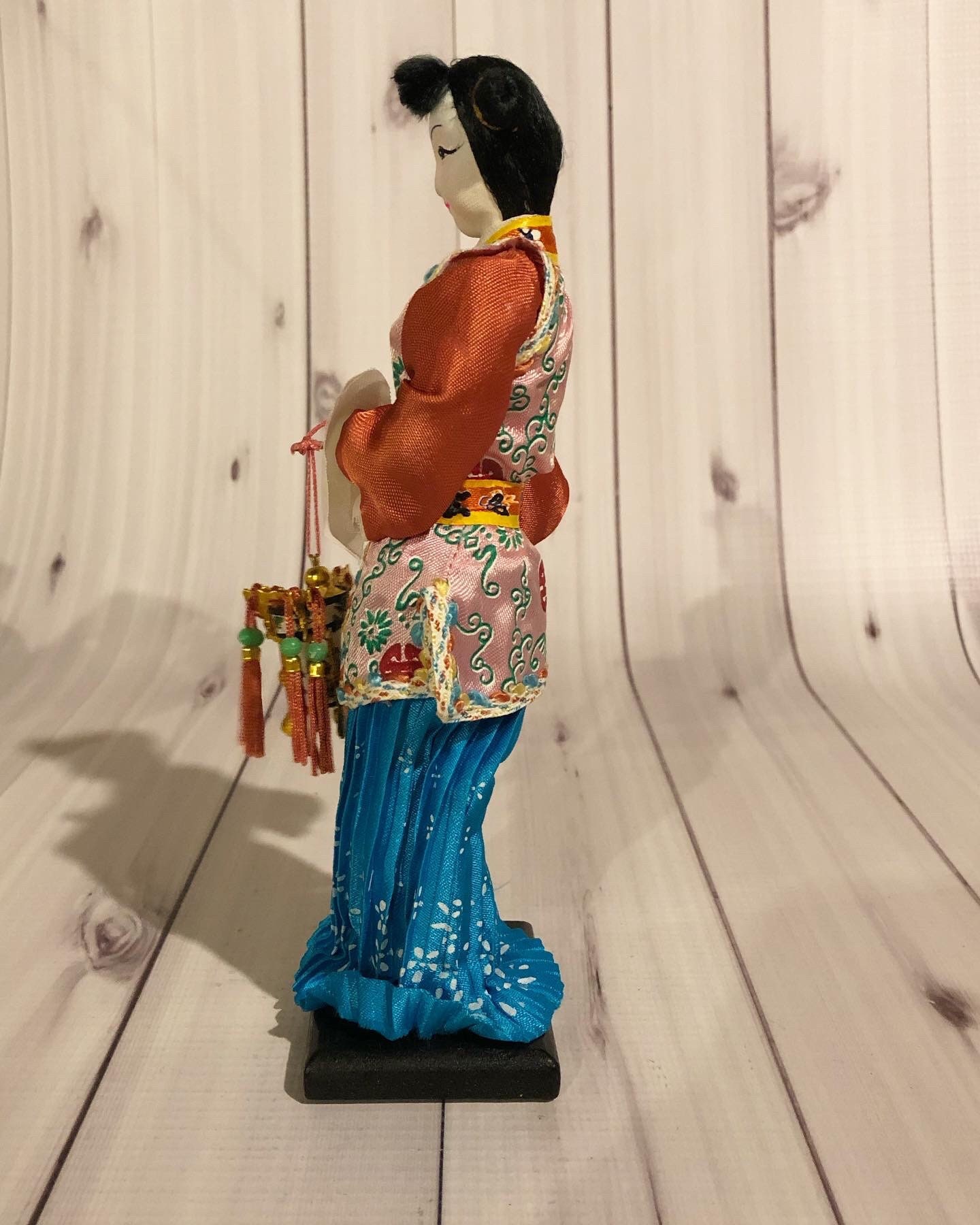 Vintage Cloth Asian Souvenir Doll - Etsy