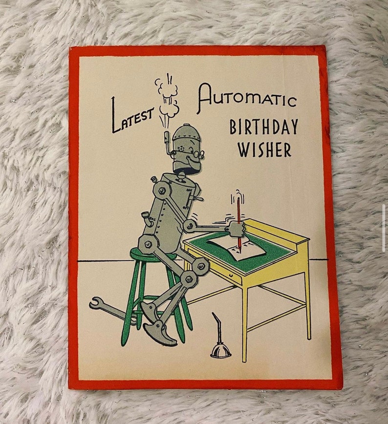 Your Choice of a Vintage Birthday Card Kitsch Anthropomorphic - Etsy