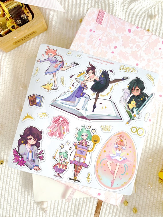 Princess Tutu 6x6 Sticker Sheet - Etsy