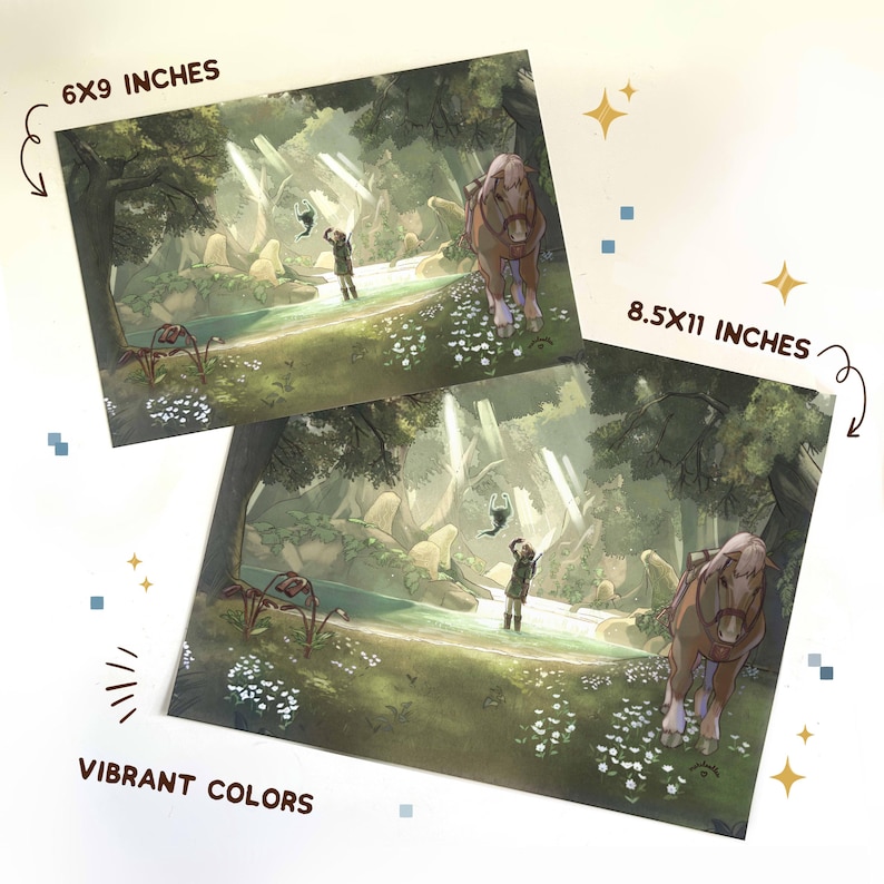 Twilight Princess Faron Spring Print - Etsy