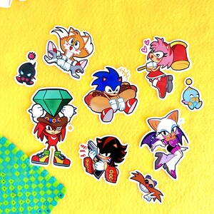 Sonic Friends 6x6" Sticker Sheet - Etsy